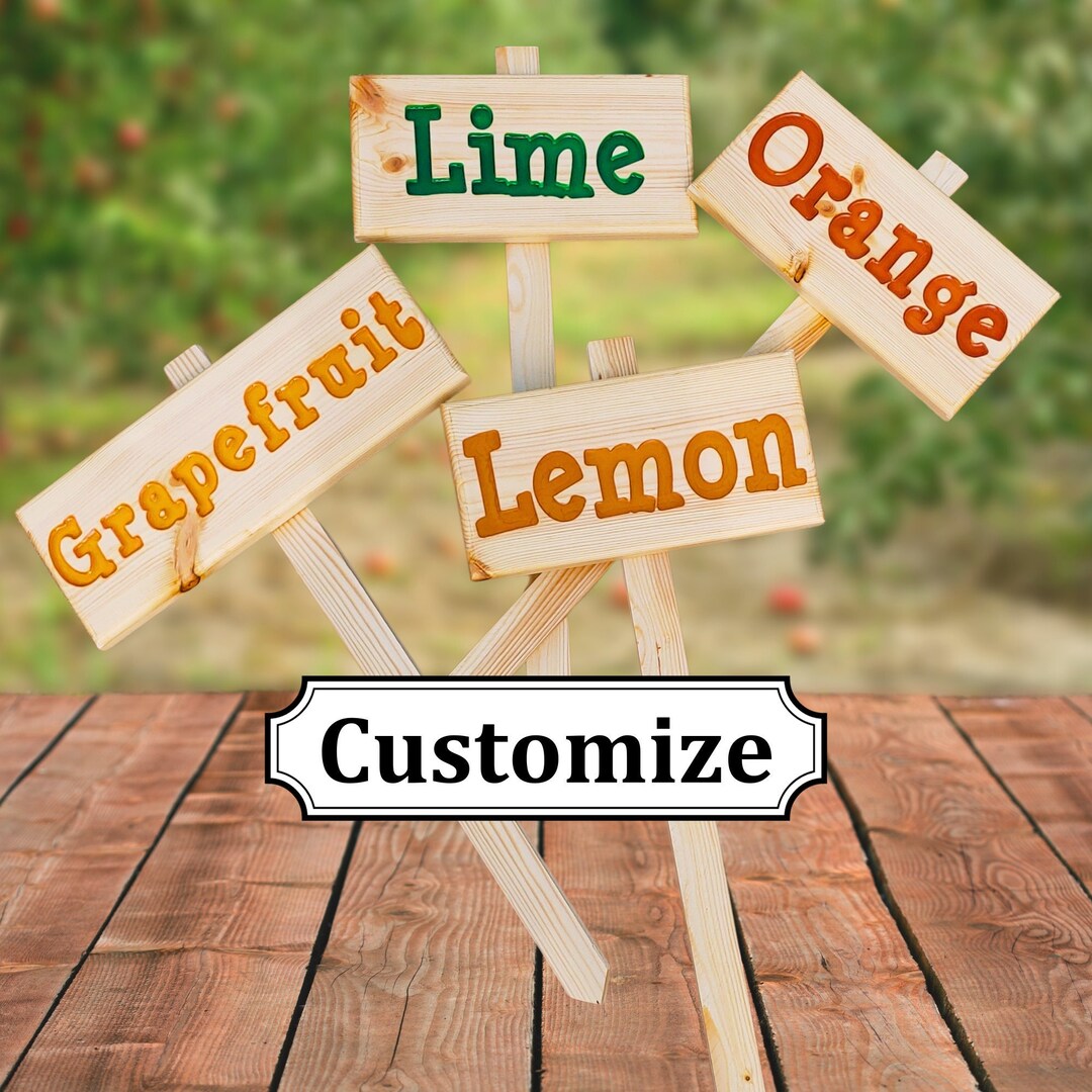 Custom Yard Sign, Apple Wood Sign, Outdoor Sign, Yard Art, Fruit Tree ...