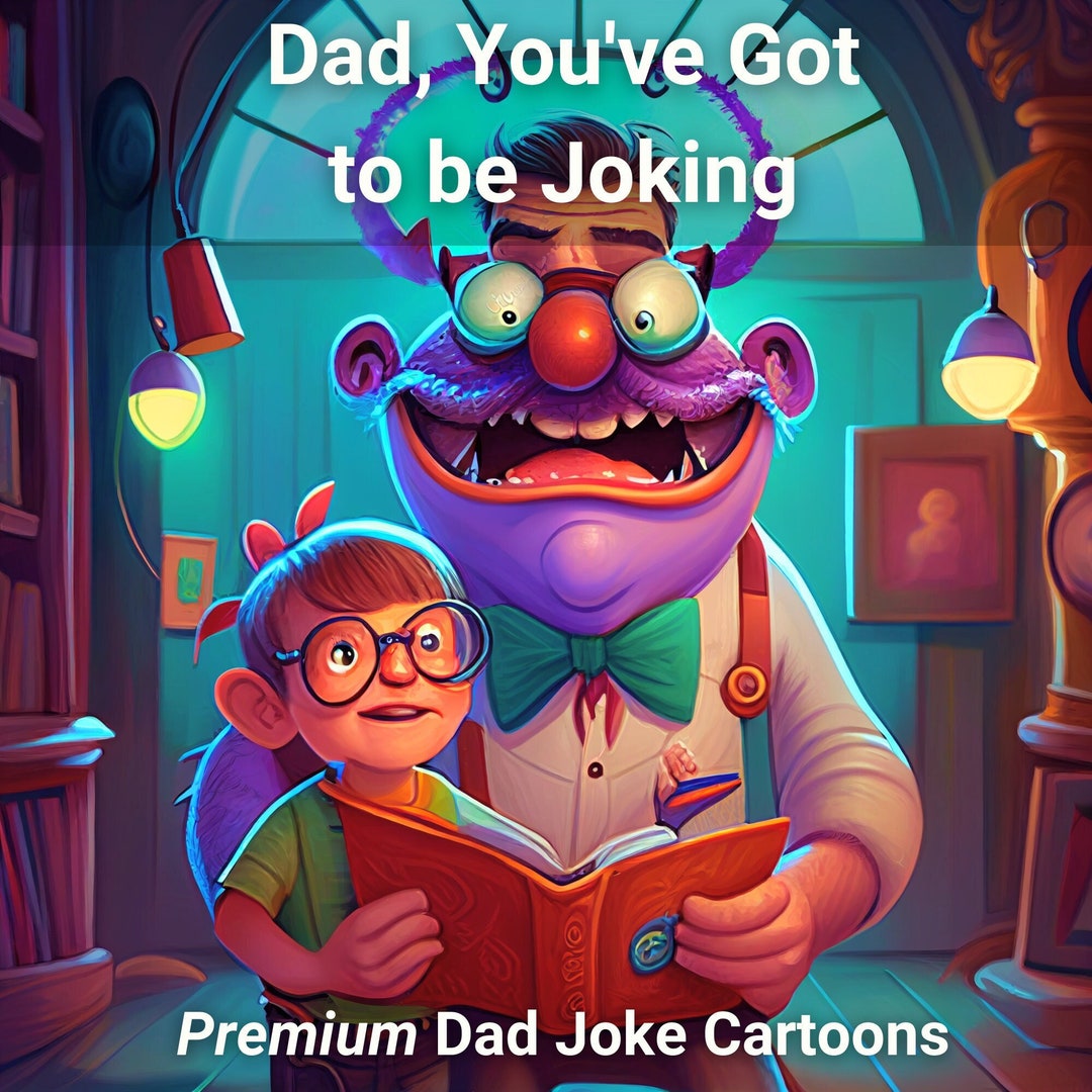Premium Dad Joke Cartoon Coffee Table Book Digital Download Etsy