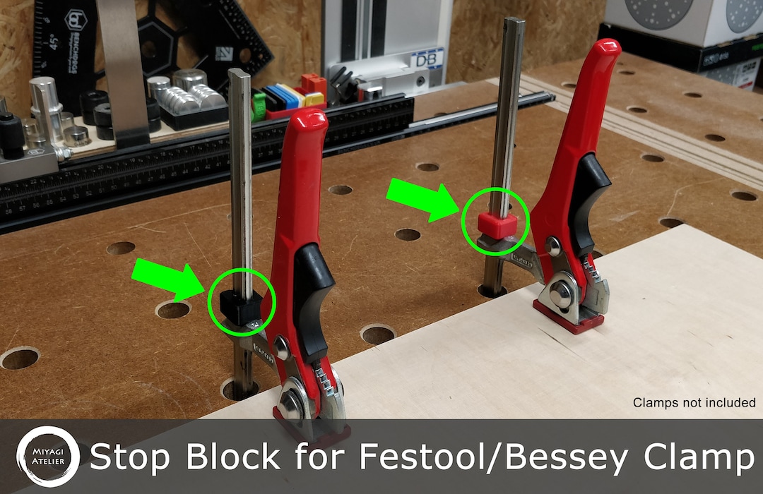 One Hand Stop Block for Bessey/festool Quick Clamp set of 4 - Etsy