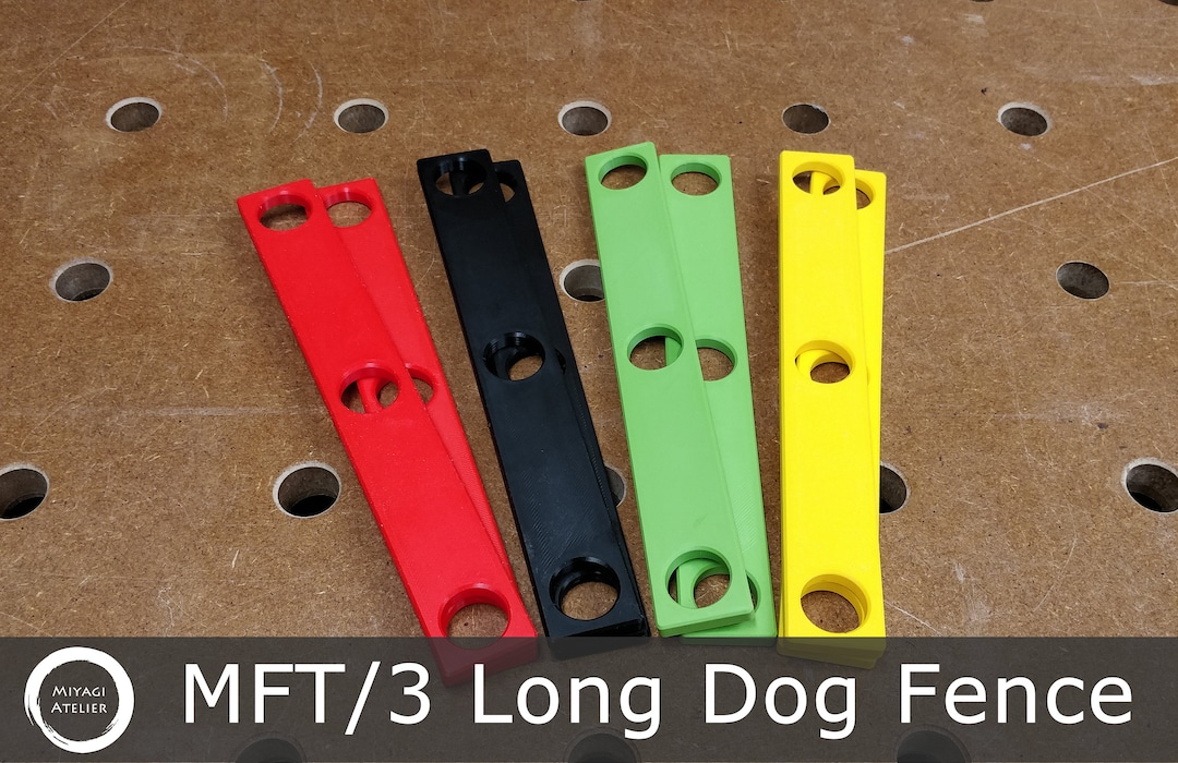 Low Profile MFT Bench Dog Straight Fence 20mm set of 2 - Etsy
