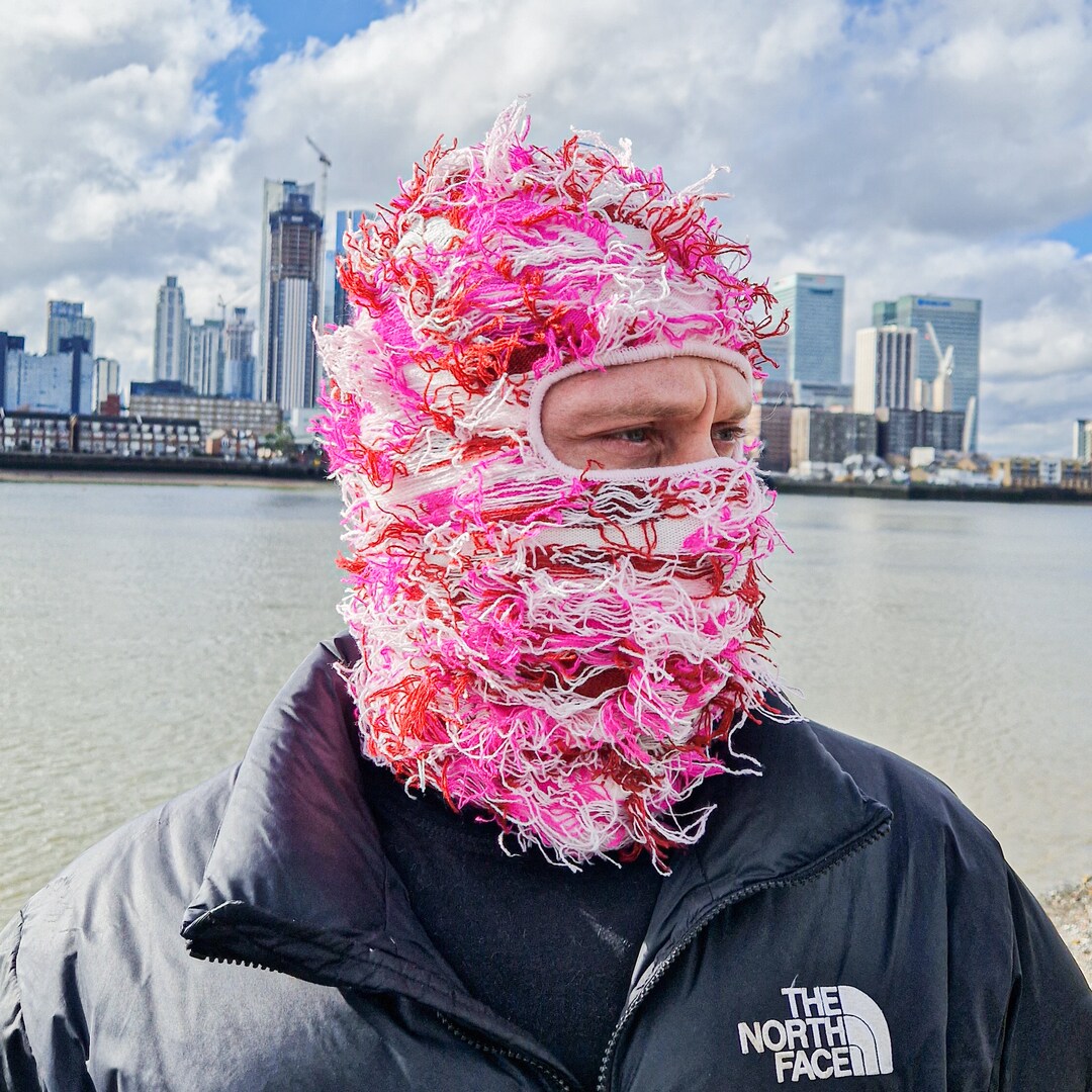 Original Knitted Balaclava Yeat Style Distressed Camo Ski Mask - Etsy UK