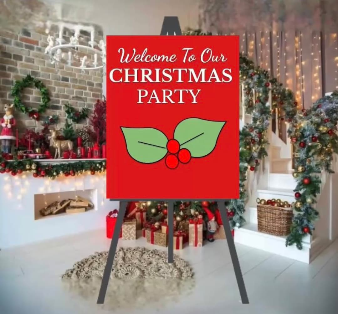 Christmas Welcome Sign, Welcome Poster, Printable Welcome Sign, Welcome ...