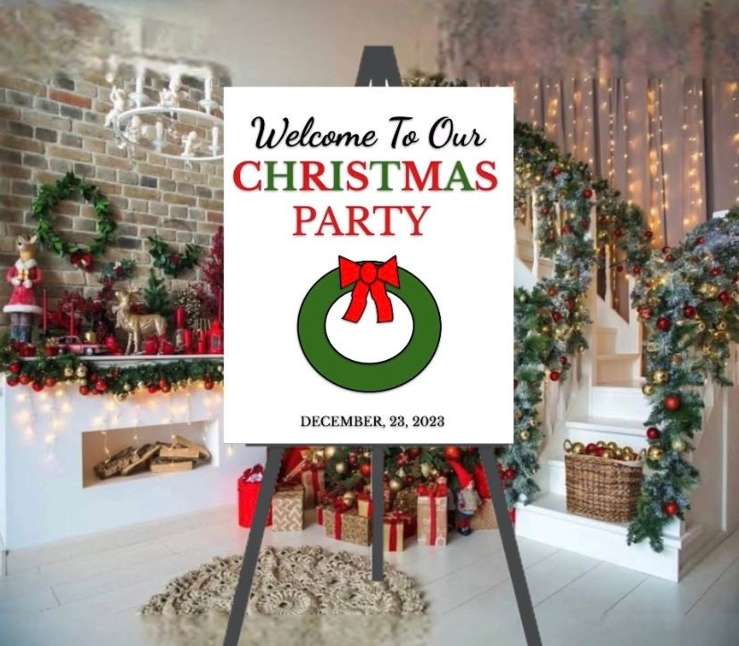 Christmas Welcome Sign, Welcome Poster, Printable Welcome Sign, Welcome ...