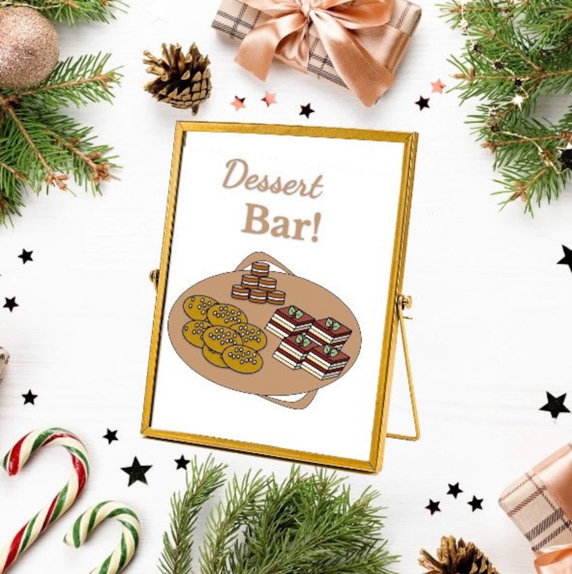 Hot Cocoa Bar Sign, Printable Hot Chocolate Bar Sign, Christmas Party ...
