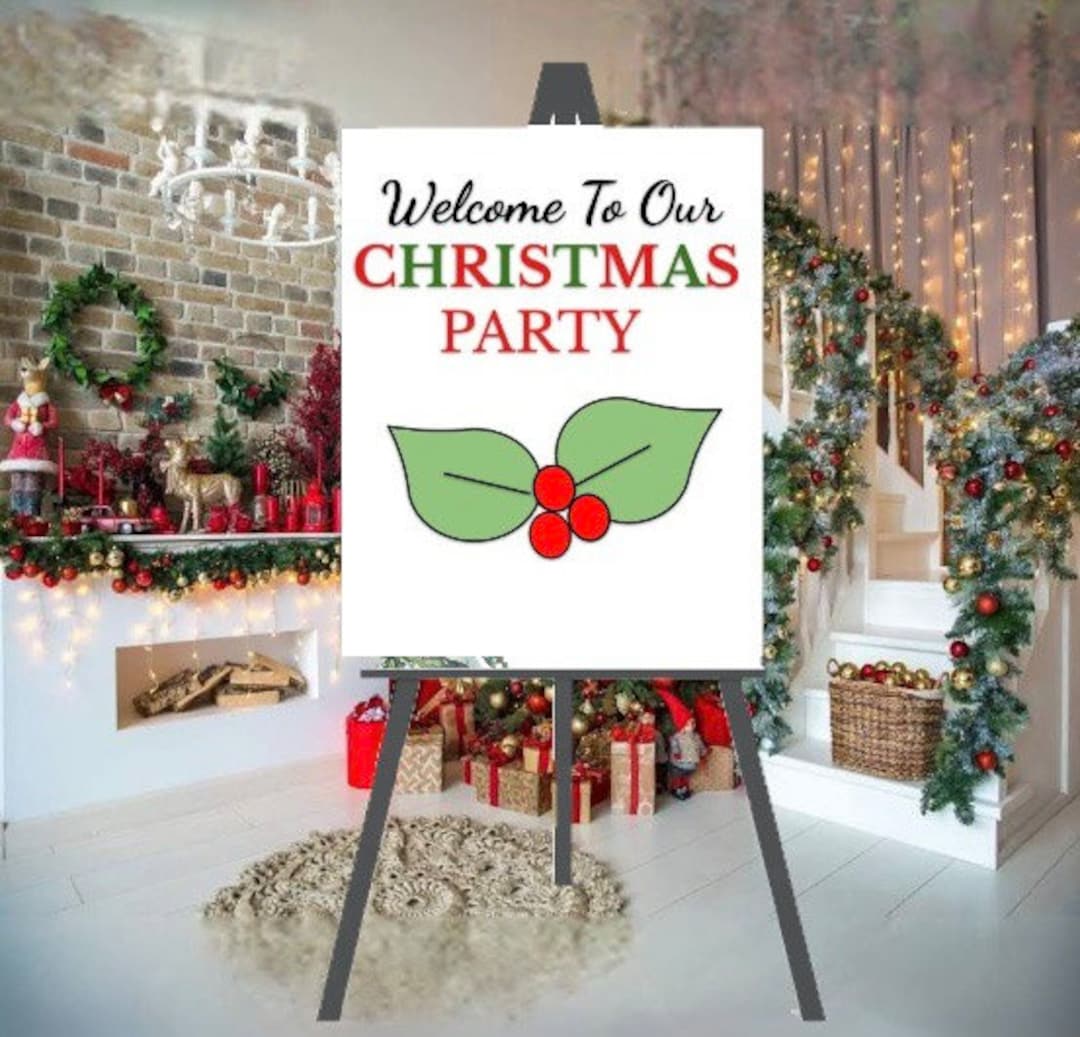Christmas Welcome Sign, Welcome Poster, Printable Welcome Sign, Welcome ...