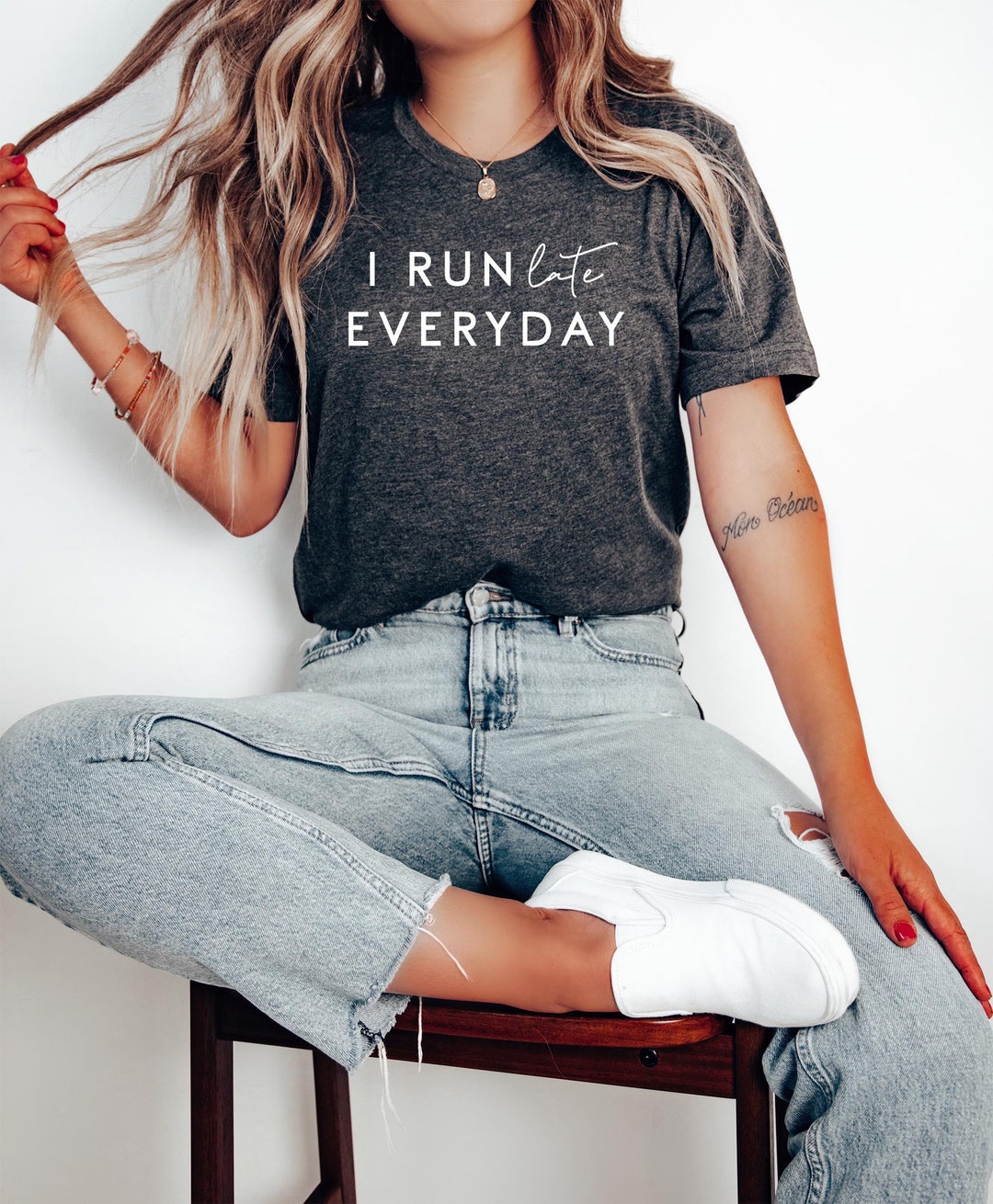 I Run Late Everyday Tshirt, Running Late Funny Shirt, Always Late ...