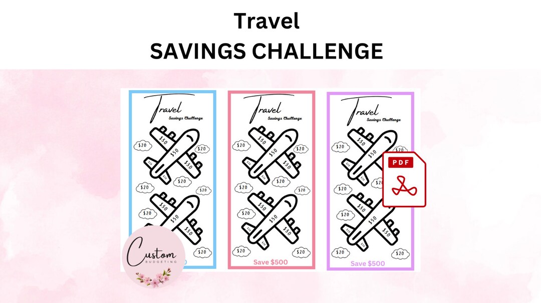 Travel Savings Challenge Bundle | Adventure Challenge | World Challenge ...