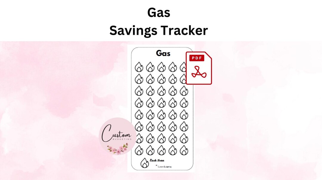 Gas Bill Savings Tracker | Cash Stuffing | Savings Challenges | Savings ...