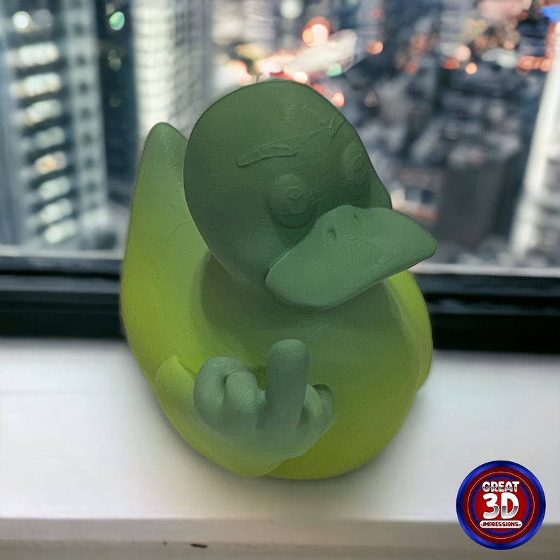 3D Printed Duck Middle Finger Duck duck You PLA - Etsy
