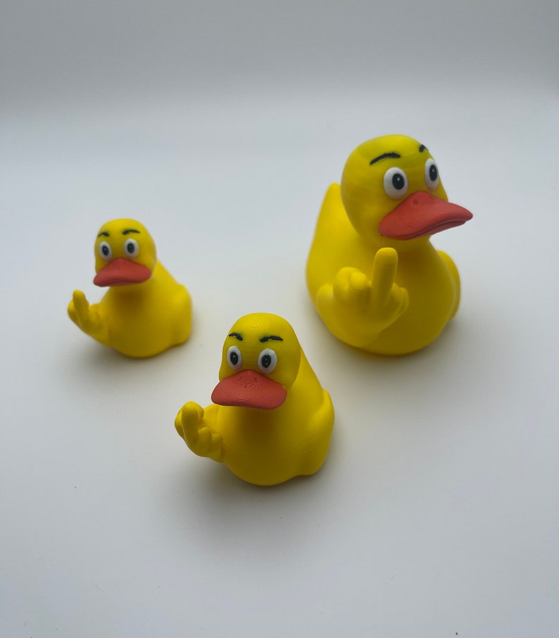 3D Printed Duck Middle Finger Duck duck You PLA - Etsy
