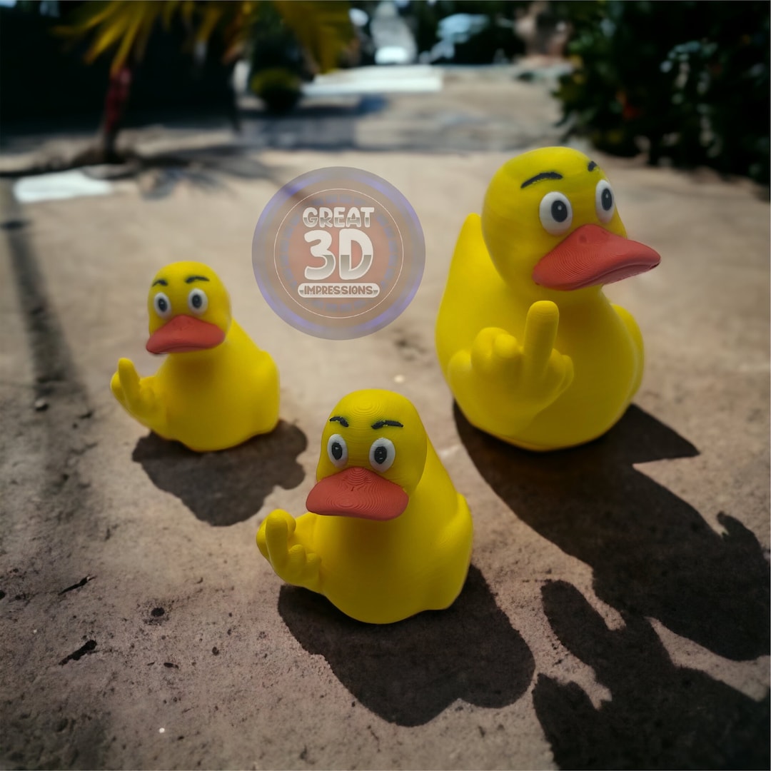 3D Printed Duck, Middle Finger Duck, duck You, PLA Material, Unique ...