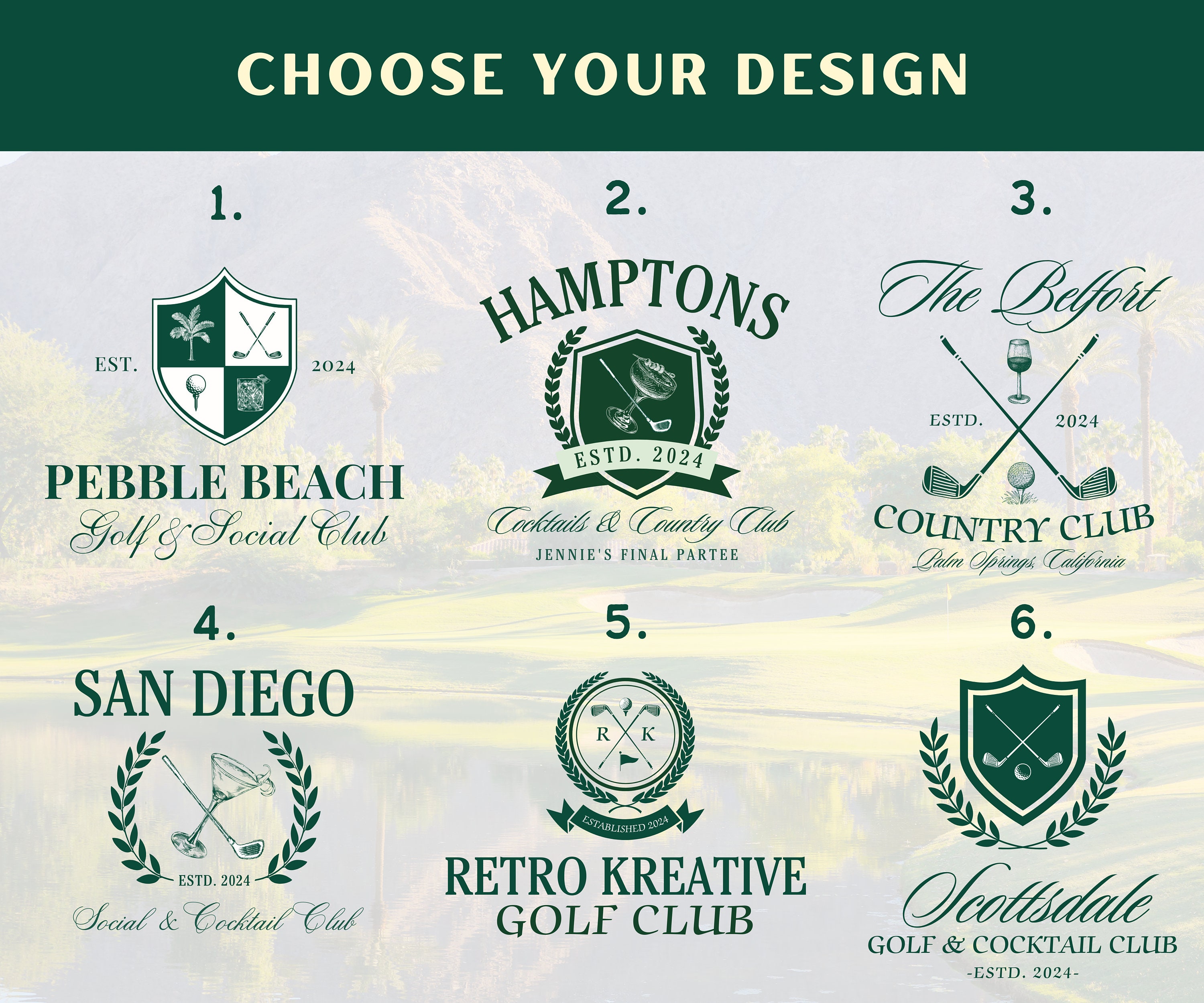 Golf Club Logo Designs