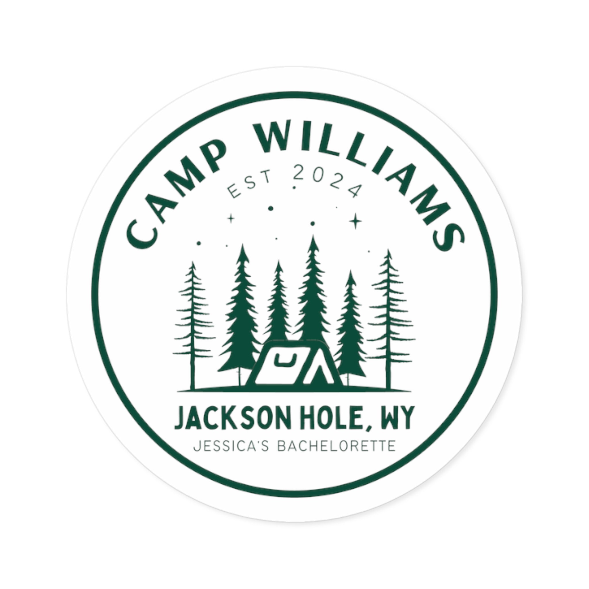 Custom Stickers Camp Bachelorette Decor, Vinyl Stickers Custom Camp ...
