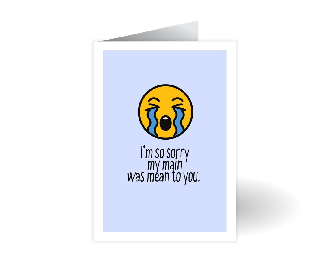 Tears - Apology Digital Greeting Card, Sorry Digital Download, Sad ...