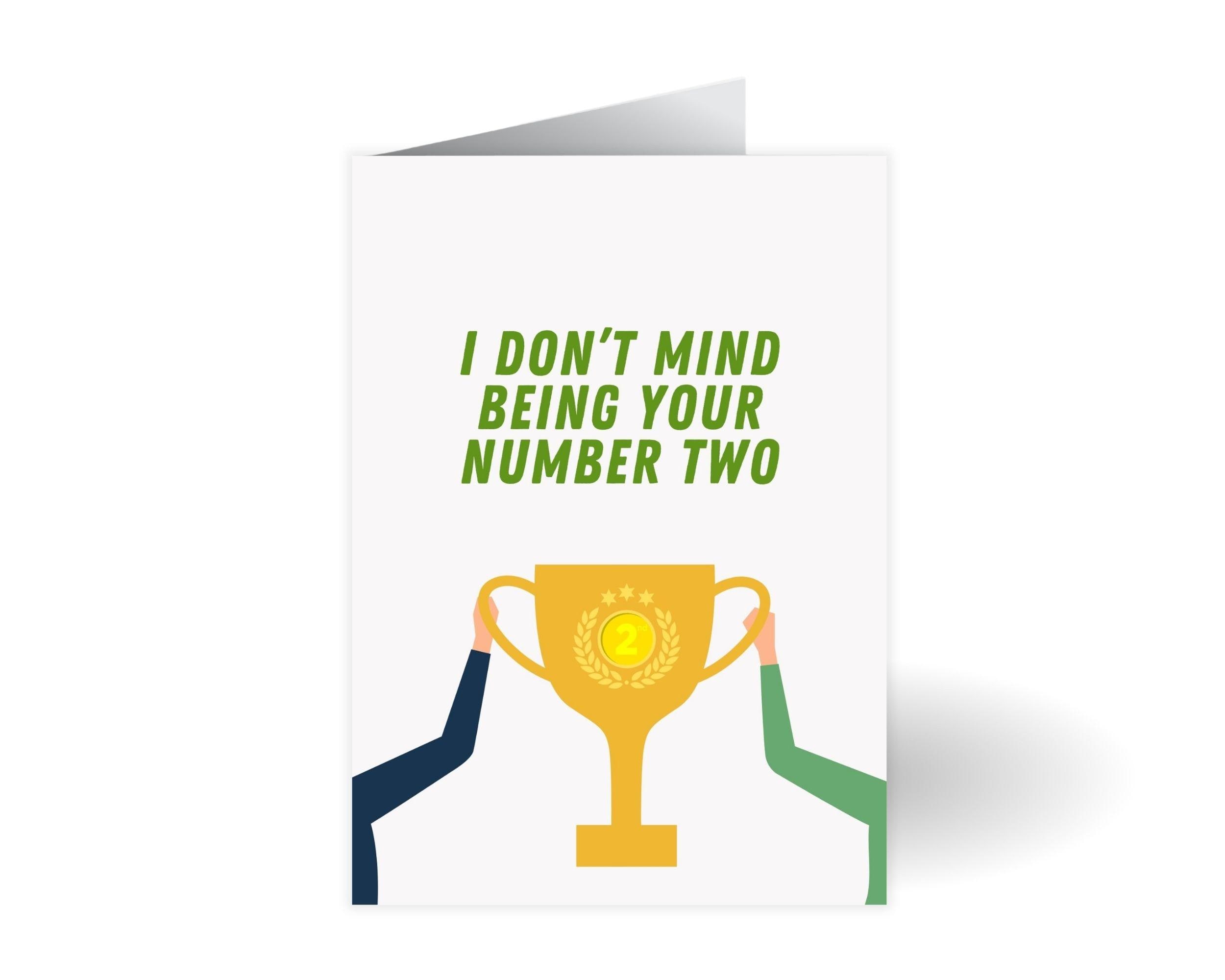 Second Place - Winner Greeting Card, Trophy Card, Celebration ...