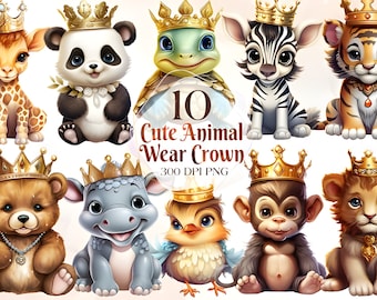Safari Baby Animals 14pc PNG & SVG Clipart Baby Animals Transparent ...