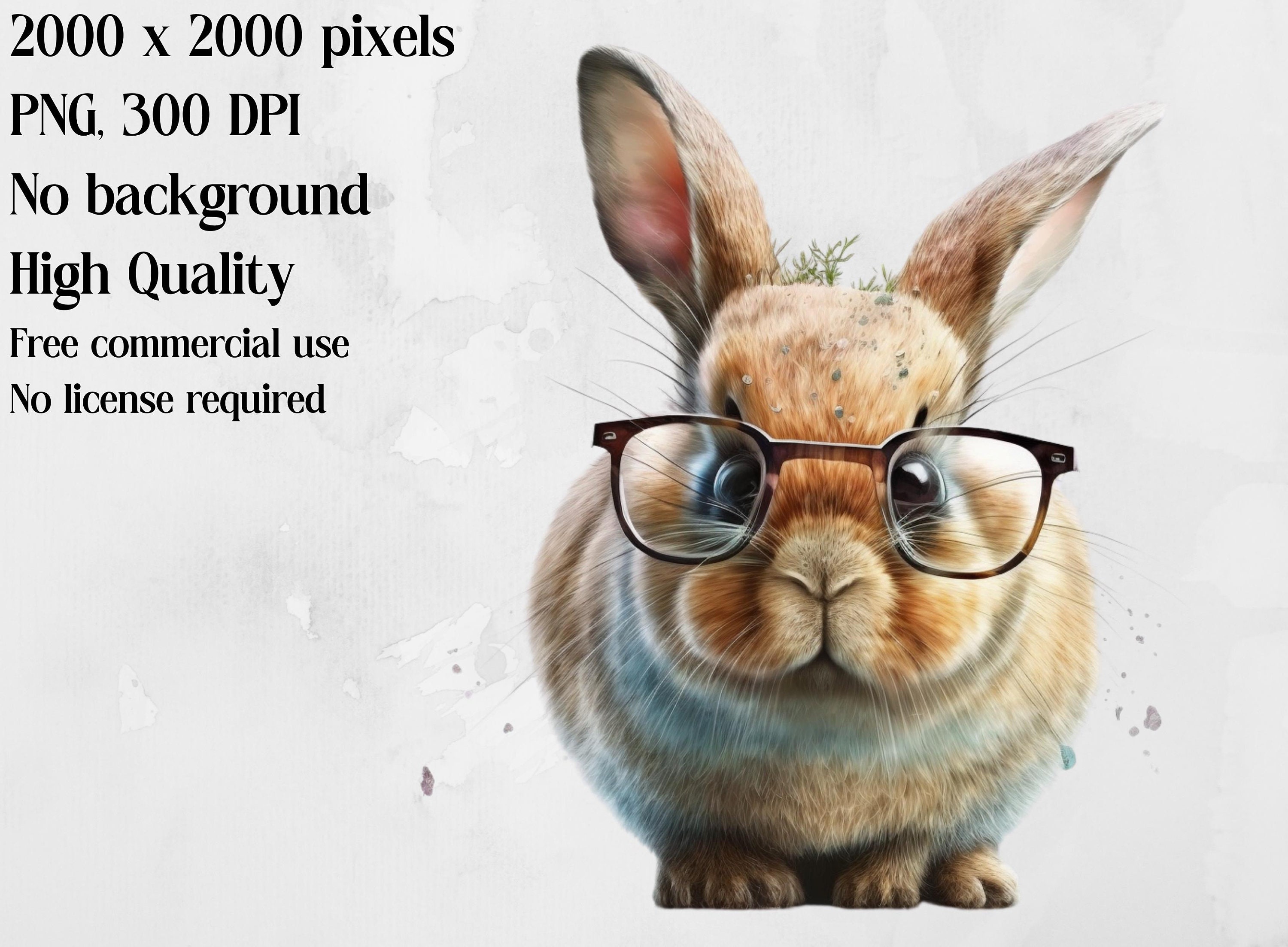 Bunny Clipart Watercolor Rabbit Clipart Bundle Easter - Etsy