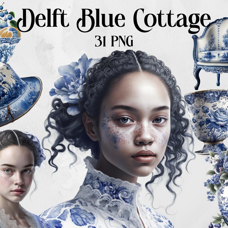Delft Blue Png - Etsy