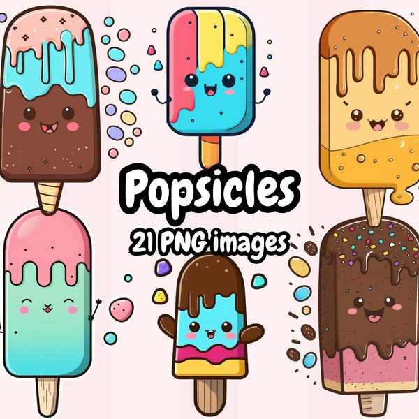 Popsicles Clip Art - Etsy