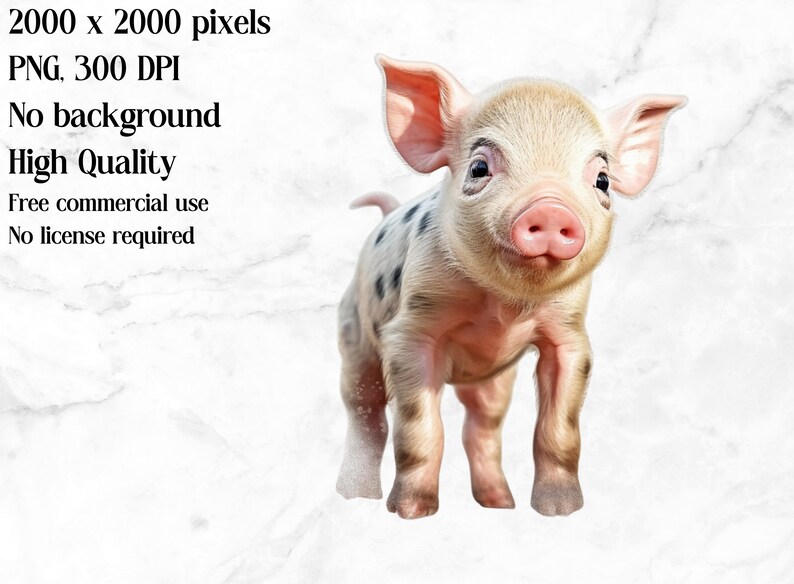 Piglet Clipart 14 High Quality Pngs Digital Download - Etsy