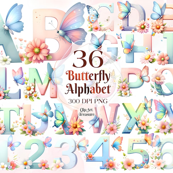 Alphabet Clipart - Etsy