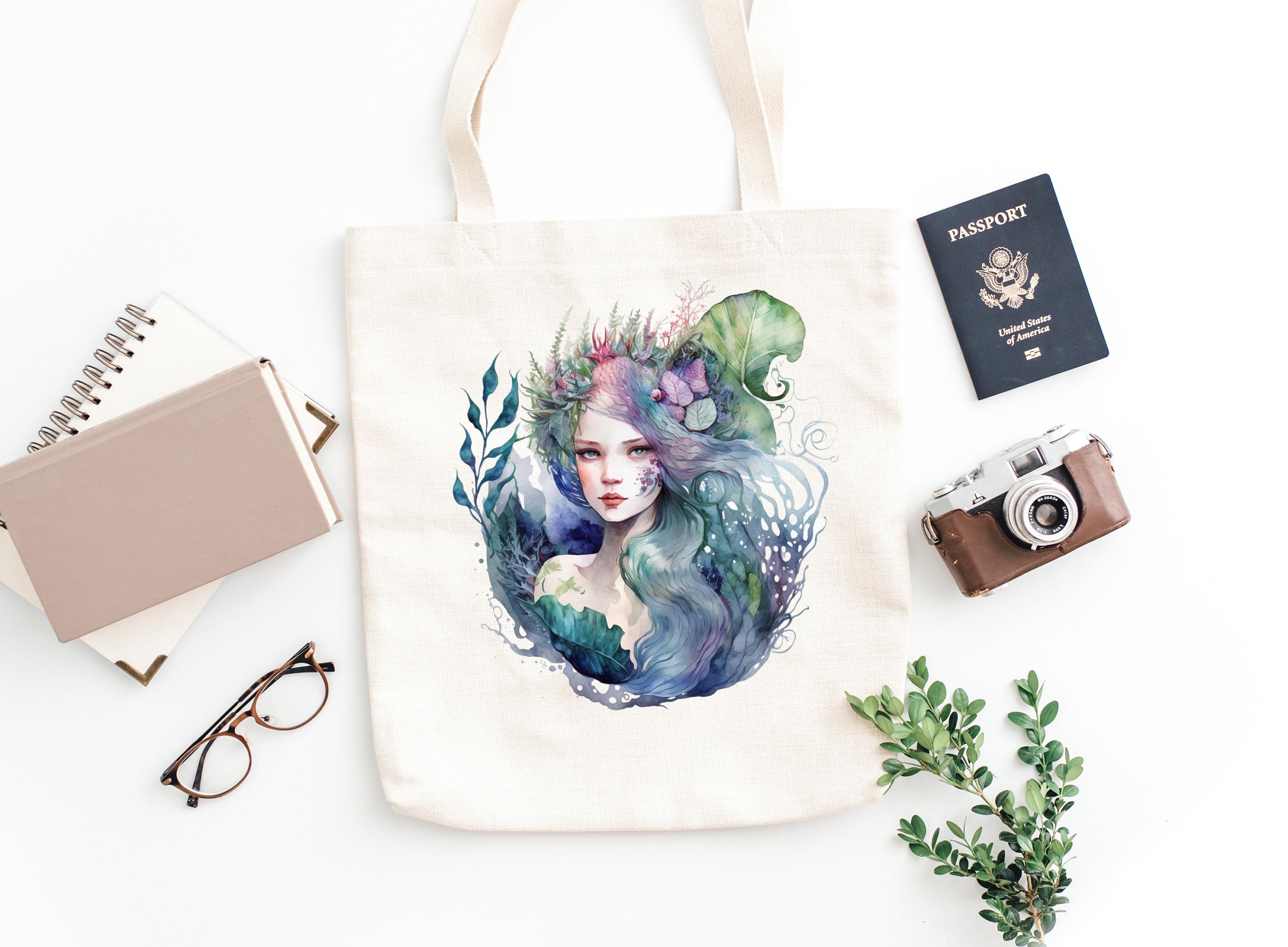 20 PNG Watercolor Fantasy Mermaid Clipart, Mermaid Clip Art, Royal ...