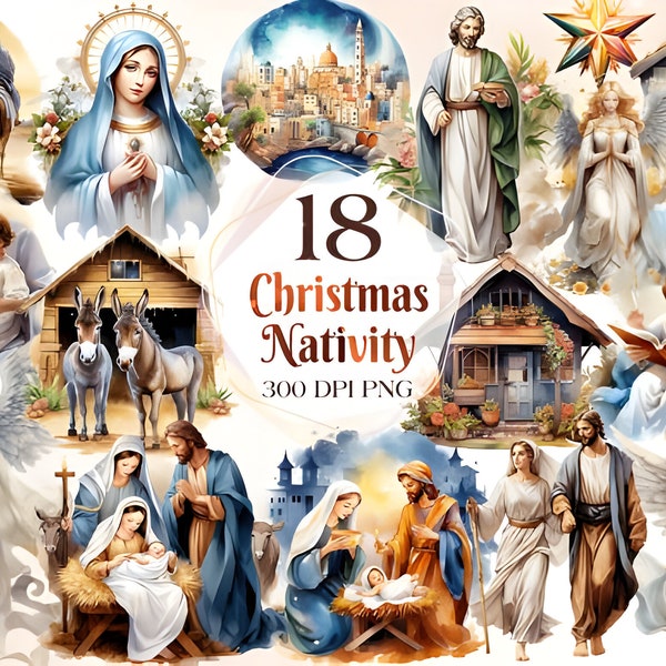 Nativity Clipart - Etsy