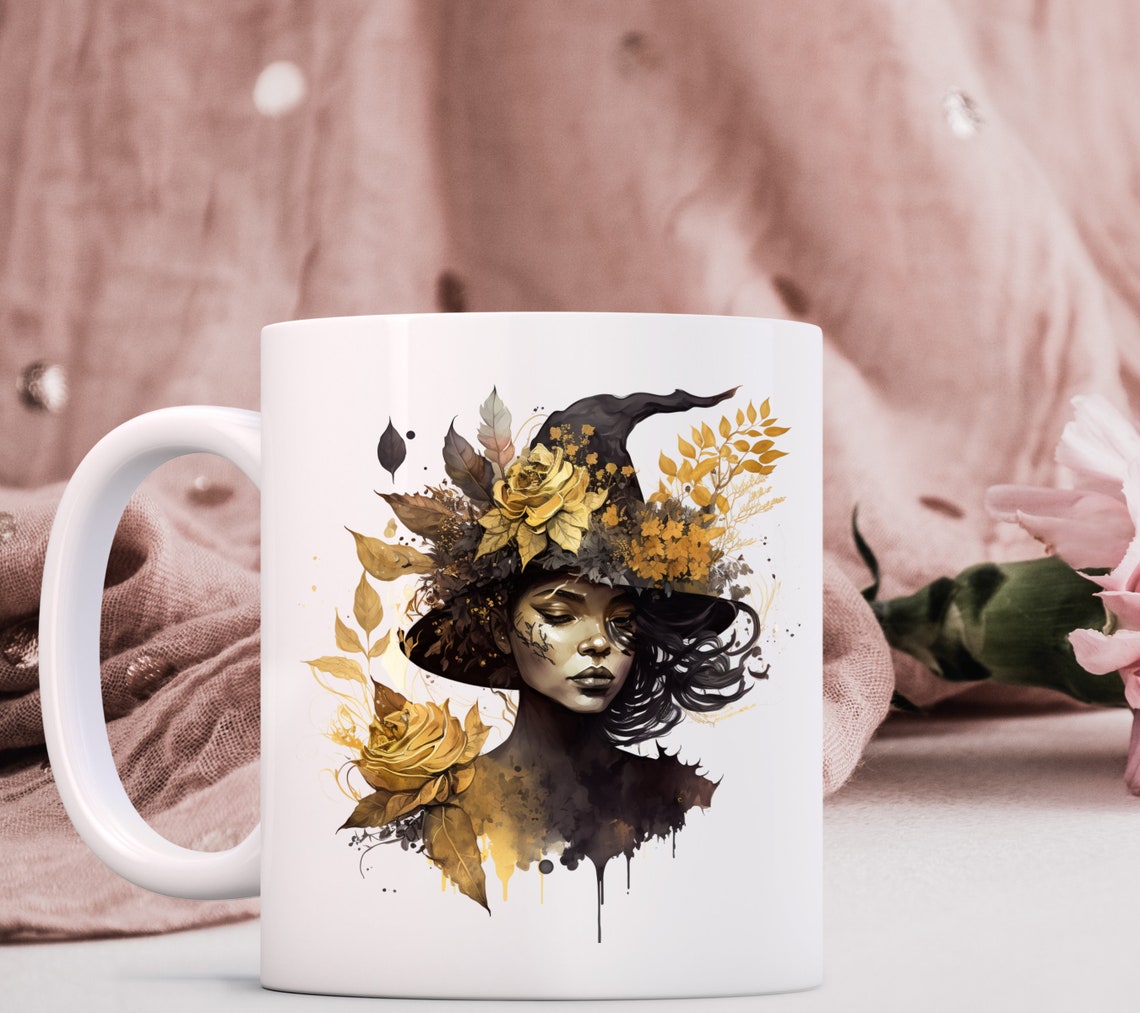 Gold Witch Clipart Bundle Witch Magic Clip Art Mystical - Etsy