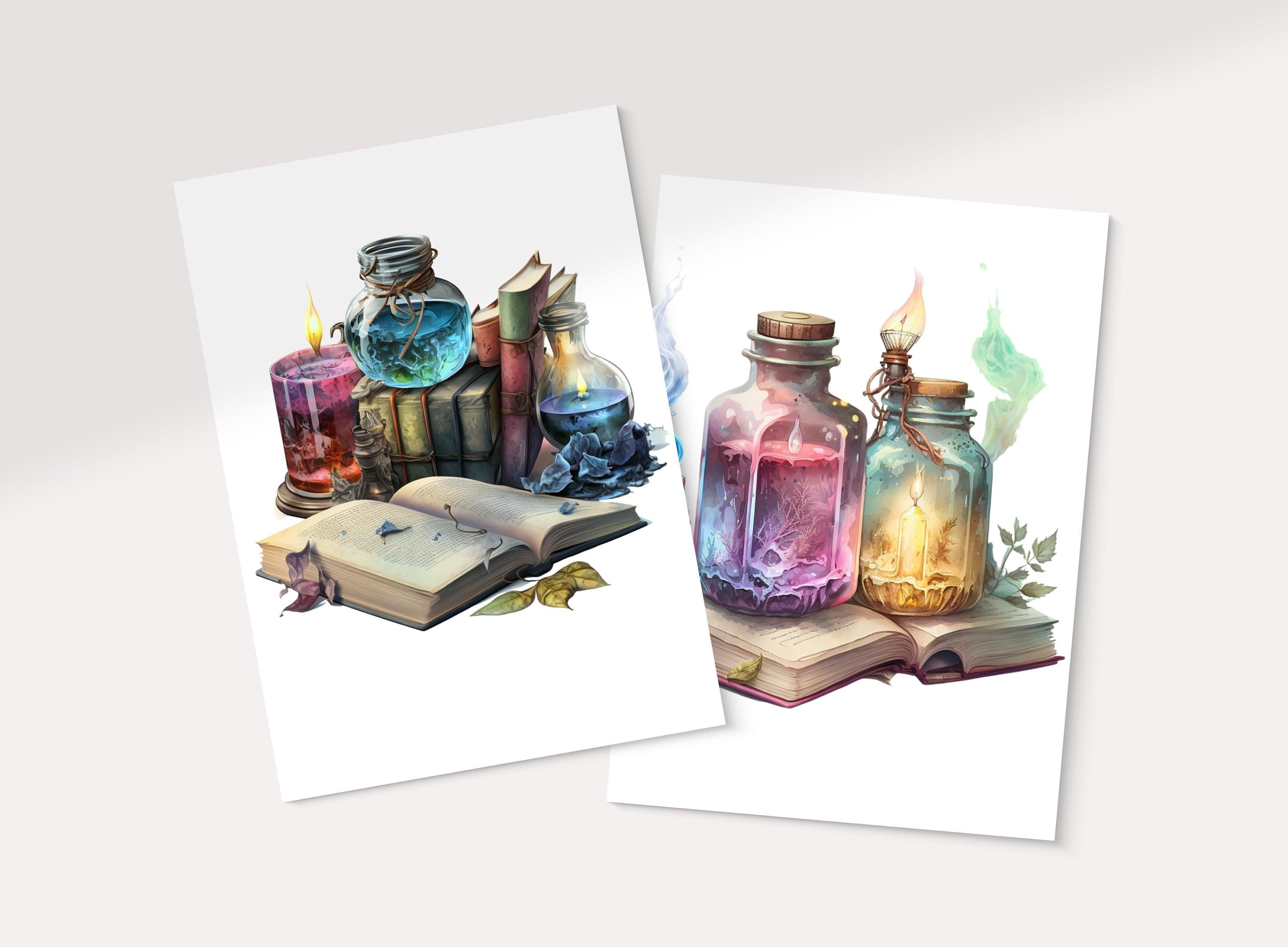 Wizards Inventory Clipart BUNDLE, Witch Clipart , Magic Clip Art ...