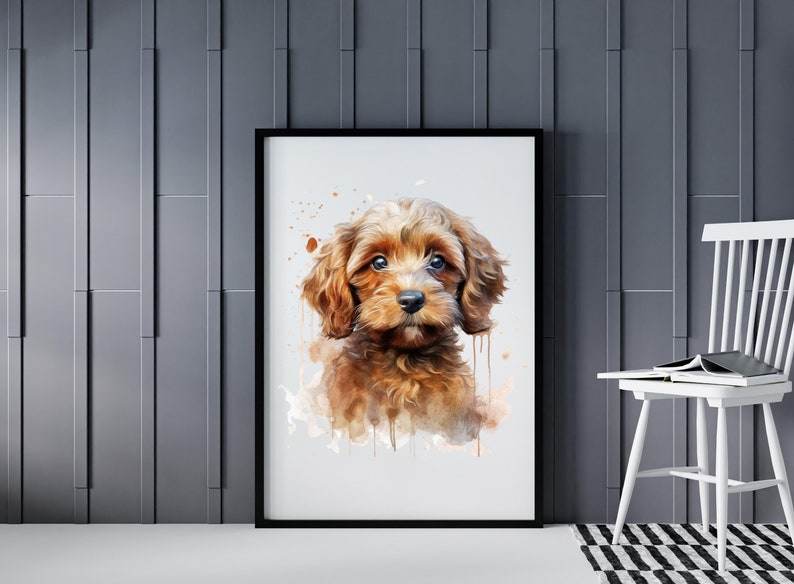Cockapoo Clipart Cute Dog Clipart Dog PNG Watercolor - Etsy