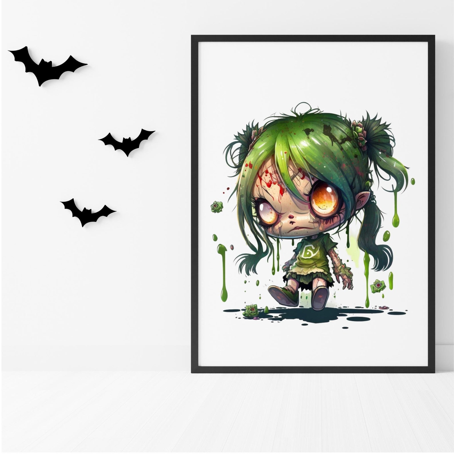 Zombie Girl Clipart Kawaii Cute Zombie PNG Chibi Kawaii Undead Girl ...