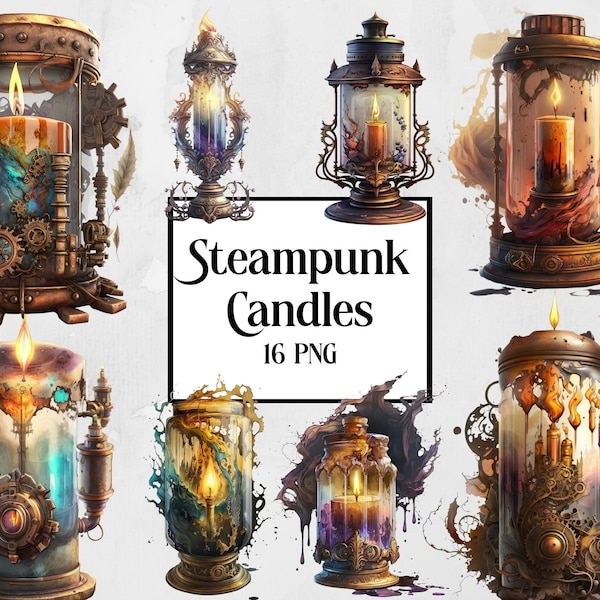 Steampunk Candle - Etsy