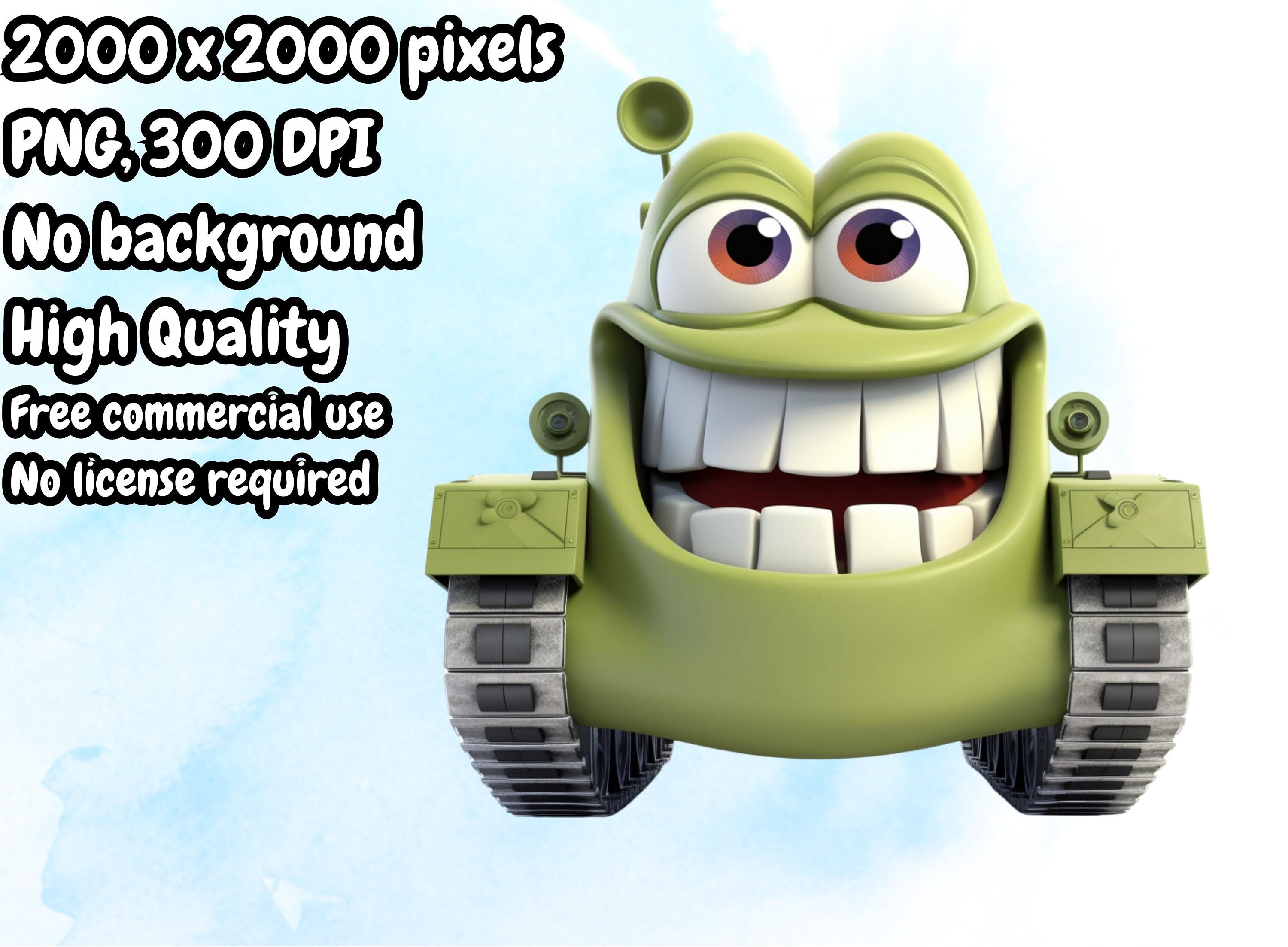 Cute Tank Clipart Cute Army Tank Cartoon for Kidsinstant - Etsy UK