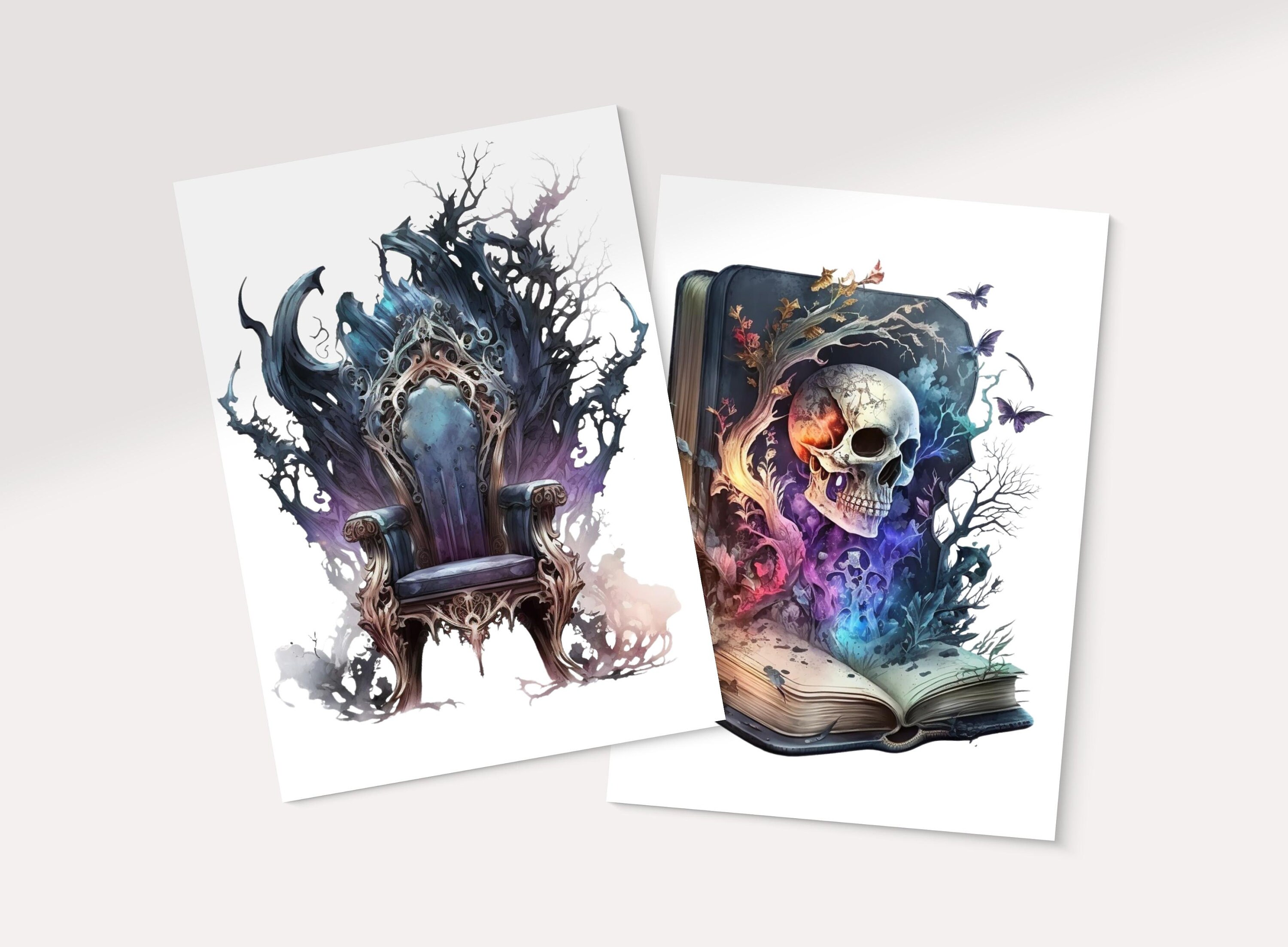 Skeleton Witch Clipart Witch Clip Art Png Fantasy Magic Clip - Etsy