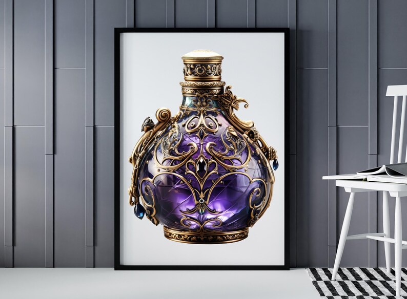 Fantasy Royal Potions Clipart PNG | Beautiful Witchy Fantasy Clip Art ...