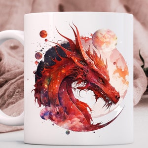 Cosmic Dragons Clipart, PNG SVG, Full Commercial Use, Fantasy Clipart ...