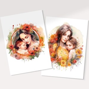 Mother’s Day Clipart, Mother-child Clipart, Mother and Child Gift ...