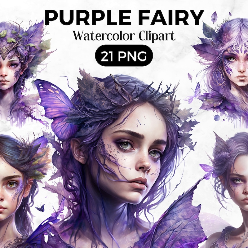 Purple Fairy - Etsy