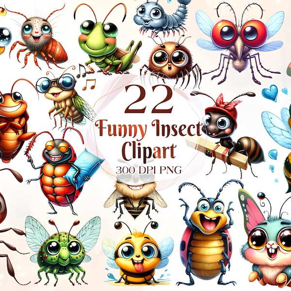 Insect Clipart - Etsy