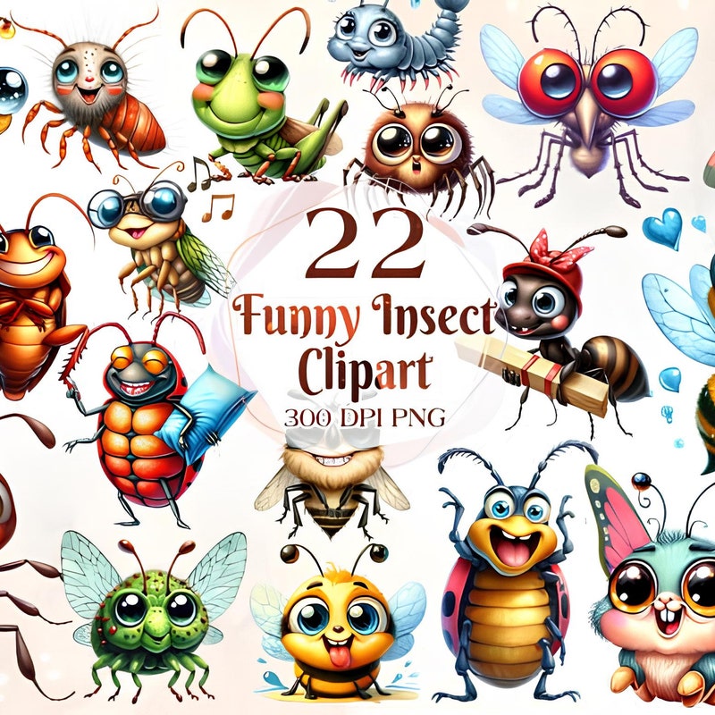Insect Clipart - Etsy