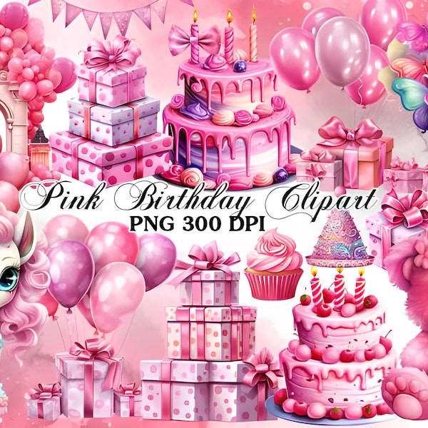 Birthday Clipart - Etsy