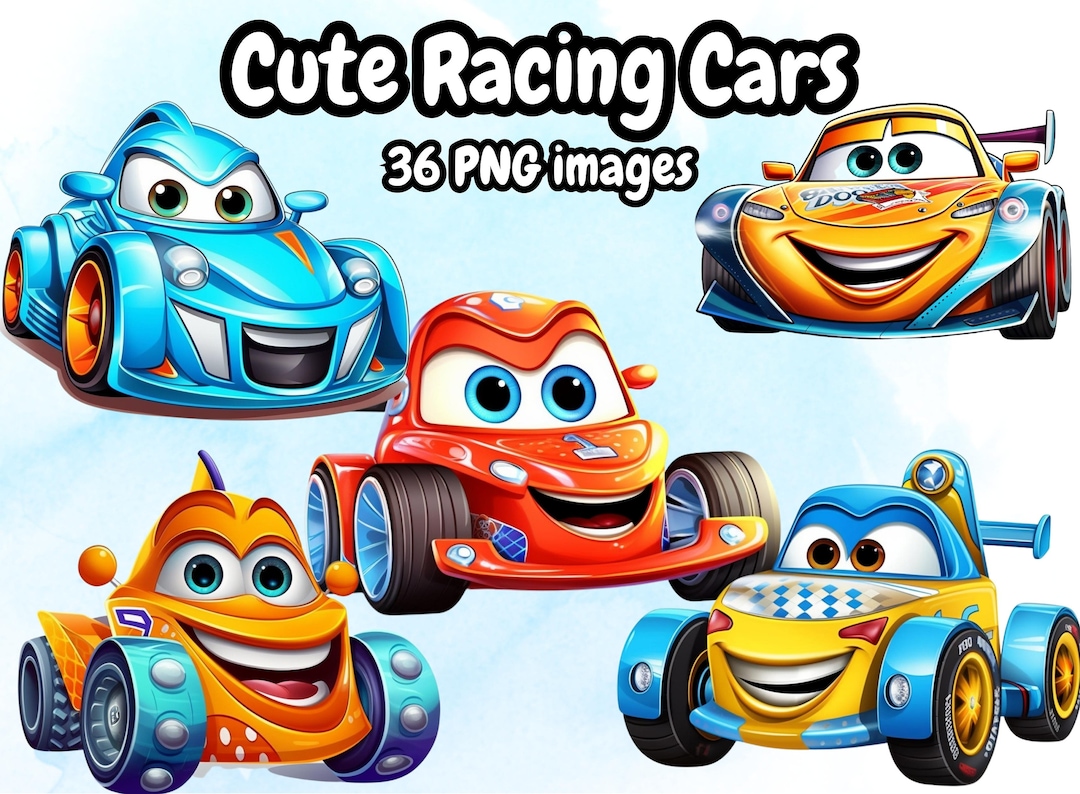 Race Car Cartoon Clip Art
