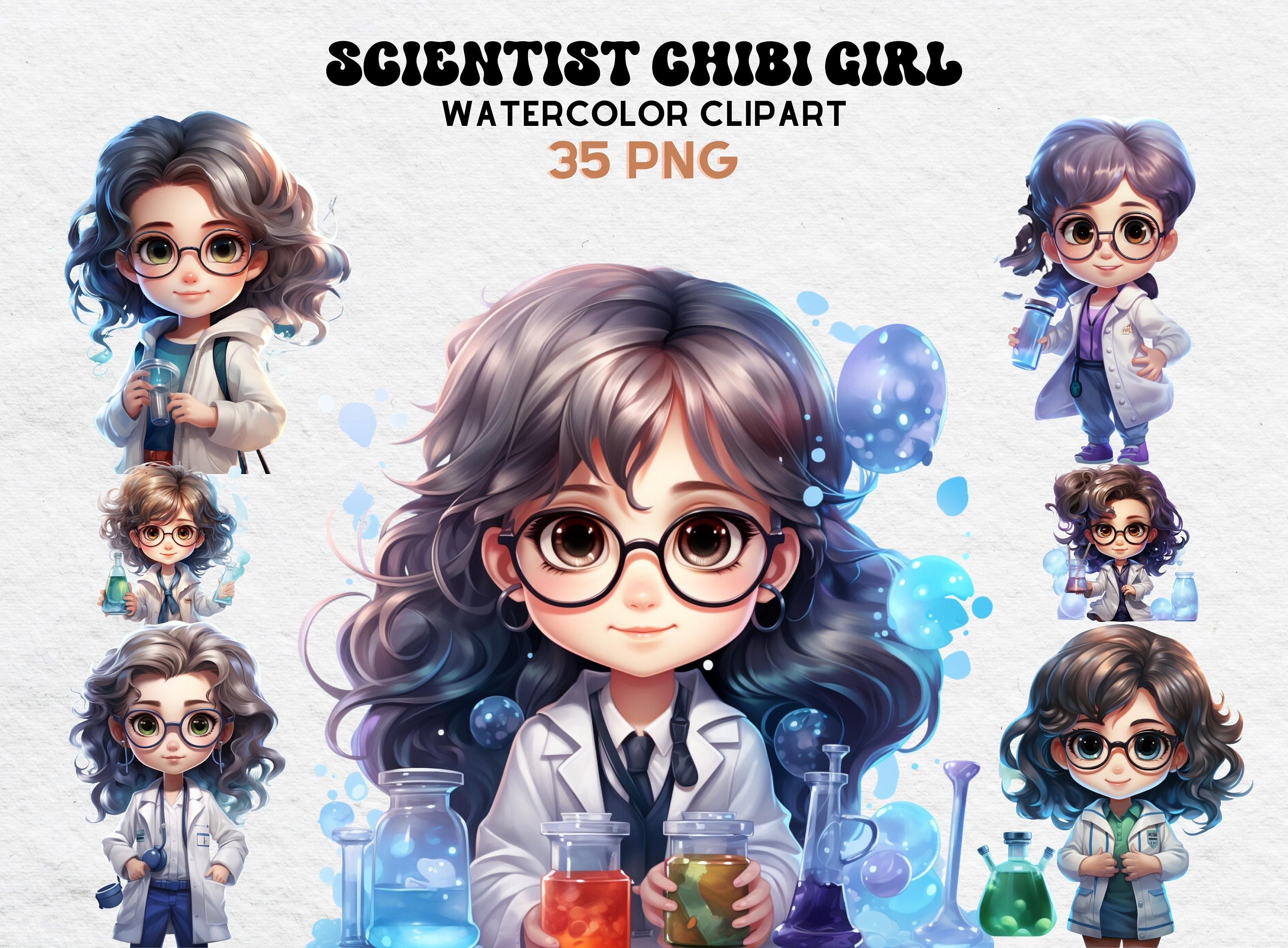Anime Chibi Scientist