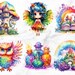 Watercolour Rainbow Pixie Clipart,fairytale Fantasy Digital Image ...