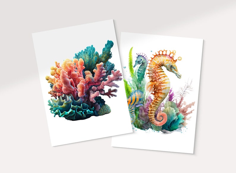 Seahorse Clipart, Nautical Clipart. Ocean Animal. Sea Animals Clip Art ...
