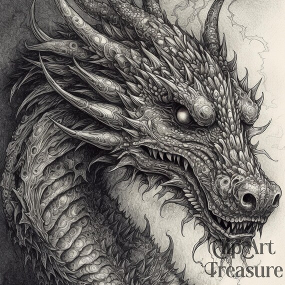 Scary Drawings Of Dragons