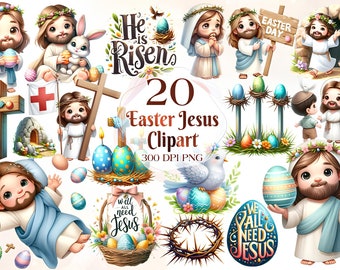 Cute Easter Story Clip Art, Jesus Easter Story, Palm Sunday ...