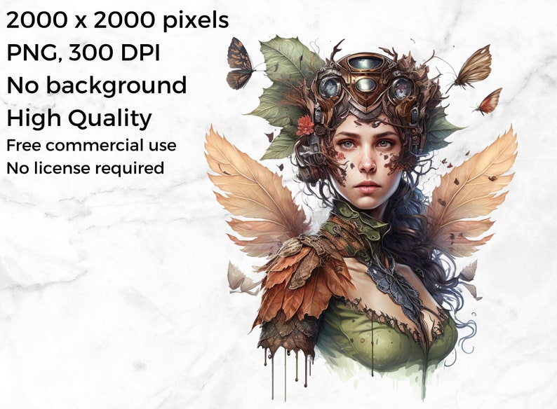 Steampunk Fairy Fantasy Clipart Bundle Fairies Fantasy Art - Etsy