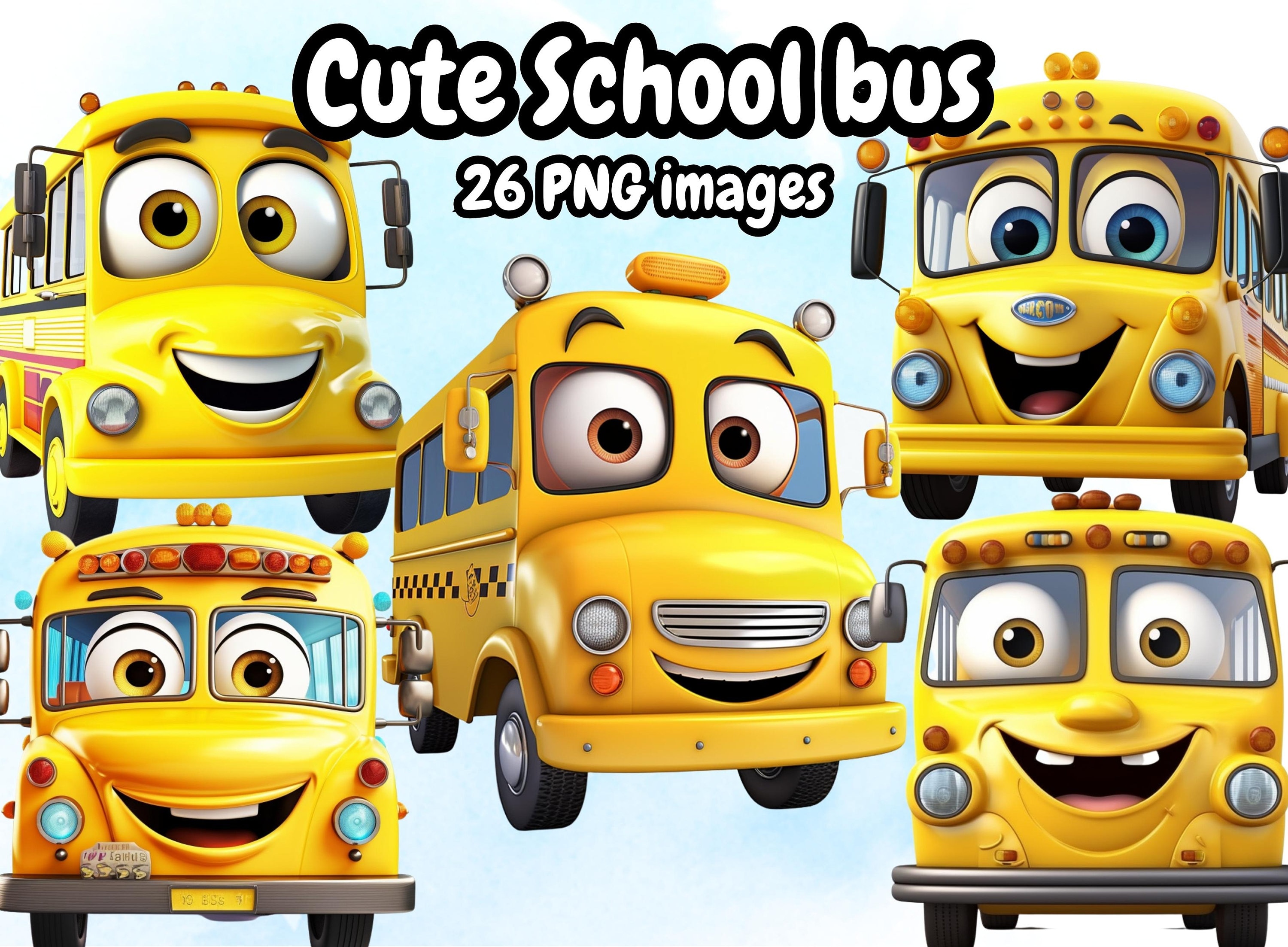 Cute School Bus Clipart Free