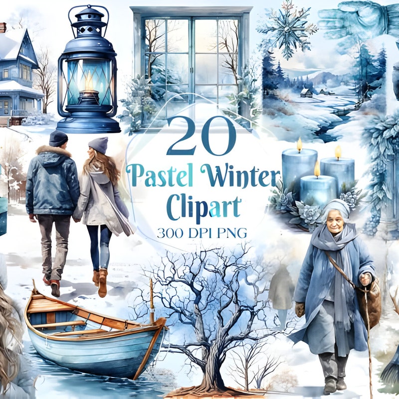 Winter Clipart Bundle - Etsy